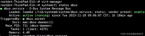 Kvm 管理器突然打不开 启动虚拟系统管理器出错 G Dbus Error Quark Gdbuserrororgfreed