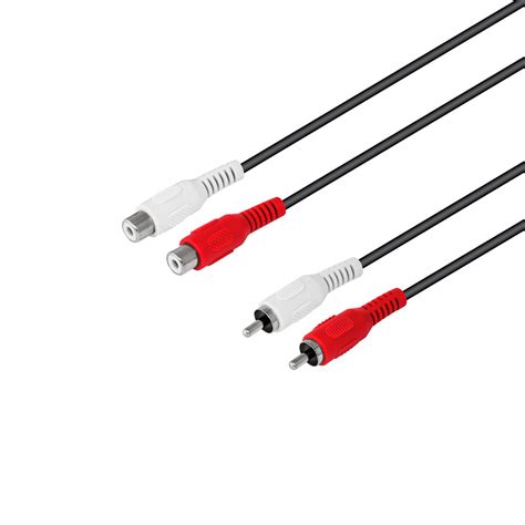 Cable RCA x2 macho / x2 RCA hembra - 2.5m > audio/video (conectores ...