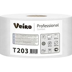 Бумага туалетная "Veiro Professional Comfort", 2 слоя, 200 м 984207 ...