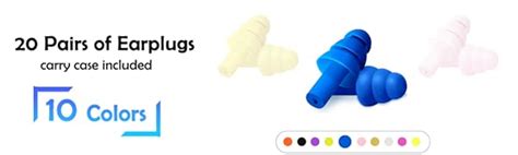 Amazon Com Pairs Ear Plugs For Sleeping Noise Cancelling Reusable Silicone Sound Blocking