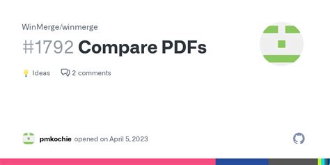 compare pdfs · winmerge winmerge · discussion 1792 · github