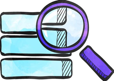 Database Search Icon In Color Drawing Hardisk File Server Data Center
