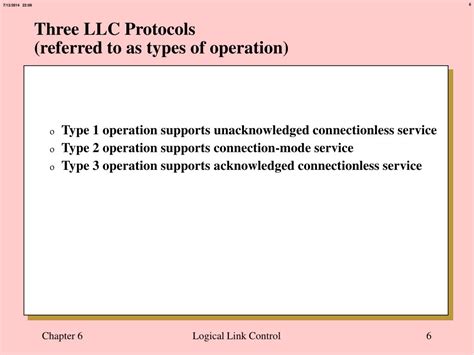 Ppt Rivier College Cs575 Advanced Lans Chapter 6 Logical Link