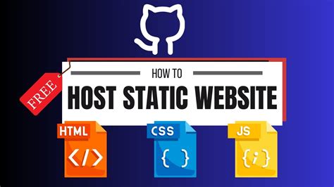 Host Your Htmlcssjs Static Website Project For Free On Github Youtube