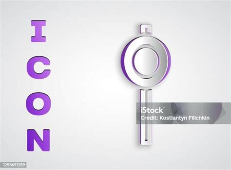 종이 는 도로 교통 표지판을 잘라 회색 배경에서 격리된 표지판 아이콘입니다 포인터 기호입니다 거리 정보 표지판 방향 기호입니다 종이 아트 스타일 벡터 3차원 형태에 대한