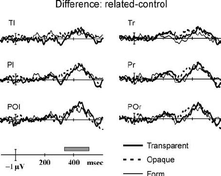 Difference Waves Averaged Over Six Scalp Regions Tl Temporal Left Download Scientific