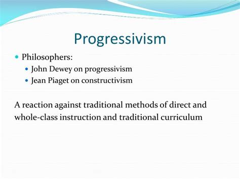 Ppt Progressivism Vs Constructivism Powerpoint Presentation Id 5509822