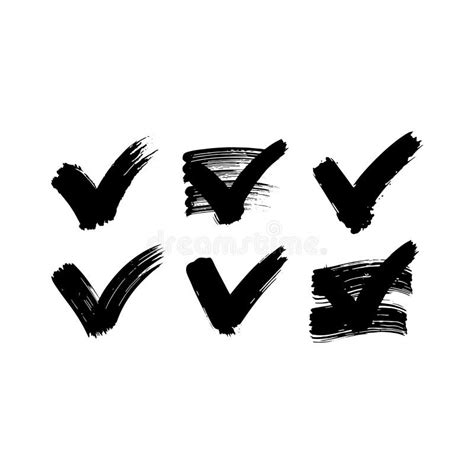 Experimental Check Symbol Pack A Creative Check Symbol Designed With Mixed Media Effects