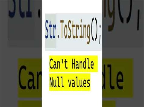 Core Difference Between C Convert ToString And ToString YouTube