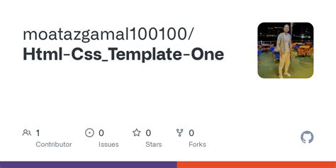 Github Moatazgamal Html Css Template One