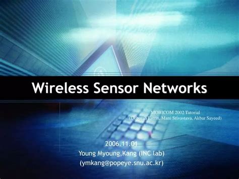 Ppt Wireless Sensor Networks Powerpoint Presentation Free Download