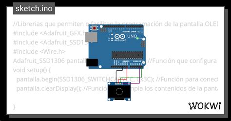 Pantalla Oled 2 Wokwi Esp32 Stm32 Arduino Simulator