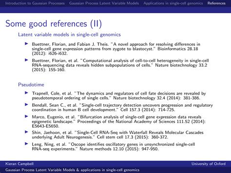 Gaussian Process Latent Variable Models Applications In Single Cell Genomics PDF