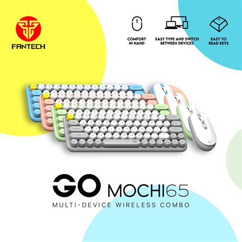 Mouse Keyboard Combo Wireless Go Mochi 65 Dual Mode Fantech Nepal Gaming Store