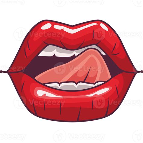 Red Tongue Sticking Out