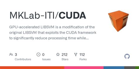 GitHub MKLab ITI CUDA GPU Accelerated LIBSVM Is A Modification Of The Original LIBSVM That