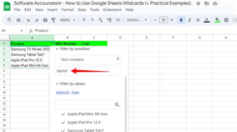 How To Use Google Sheets Wildcards Practical Examples