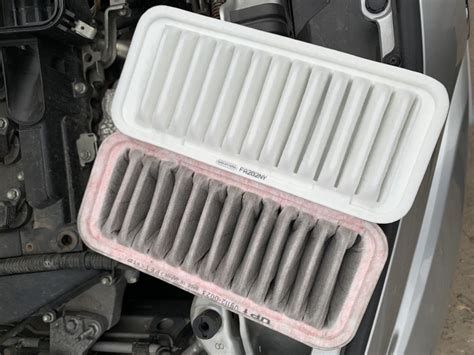 Воздушный фильтр на 1KR-FE — Toyota Vitz (130), 1 л, 2012 года ...