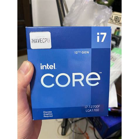 Cpu ซีพียู Intel Core I7 12700f 2 1 Ghz Socket Lga 1700 Shopee Thailand