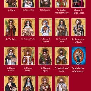 Wood Mounted Religious Saint Icons Theophilia Catholic Art Etsy