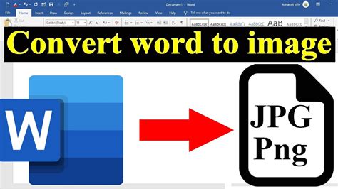 How To Convert Word File To Image JPEG PNG Quick And Easy YouTube