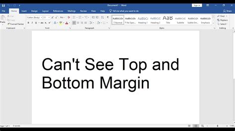 Missing Margin In Ms Word Fixed Youtube
