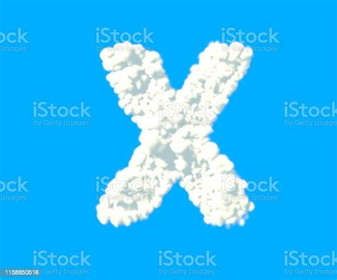 구름 창조적 인 알파벳 하늘 배경에 고립 된 흰색 흐린 문자 X 기호의 3d 그림 0명에 대한 스톡 사진 및 기타 이미지 0명 3차원 형태 개념 Istock