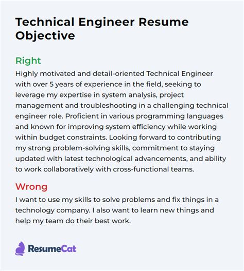 Top 16 Technical Engineer Resume Objective Examples