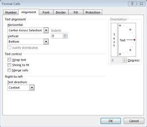 Center Across Selection QAT Excel University