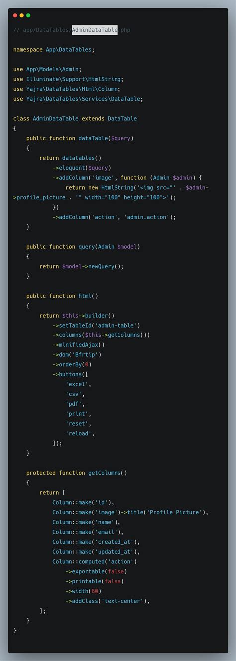 Solved Error Yajrabox Column Image Add Sparti Datatable Image