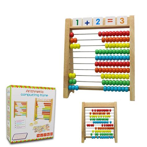 Wooden Arithmetic Computing Frame School Mall Educational Toys