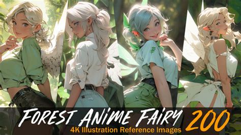 Artstation Forest Anime Fairy Vol30 4k Reference Images Artworks