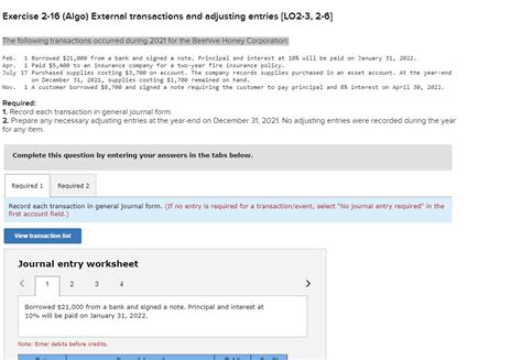 Solved Exercise 2 16 Algo External Transactions And