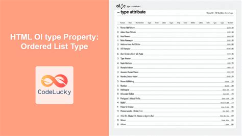 Html Lists Mastering Ordered Unordered And Description Lists Codelucky