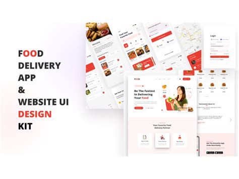 Food Delivery App And Website Ui Design Kit By Zakirfarid01 ~ Epicpxls