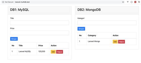 Laravel Multiple Database MySql & MongoDB - Daeng Web