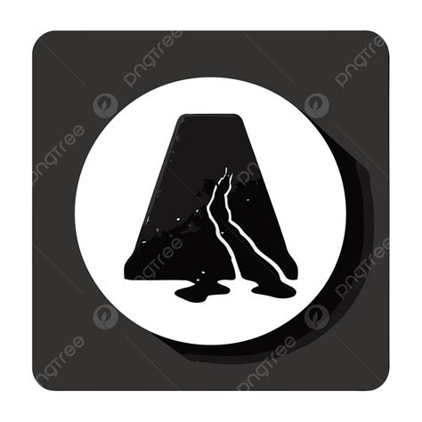 Black Button With Splashes On The Top Vector A Simplistic Black Icon