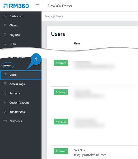Admin Users Make User Inactive Firm360