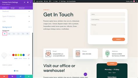 The Divi Contact Form Module Elegant Themes Documentation