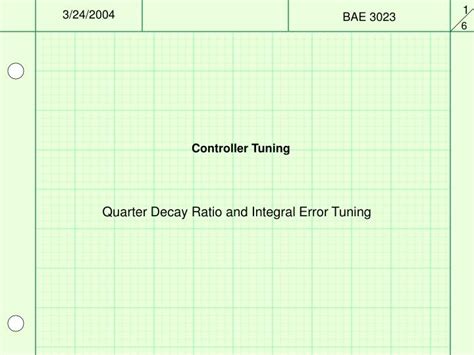 PPT Controller Tuning PowerPoint Presentation Free Download ID 6634192