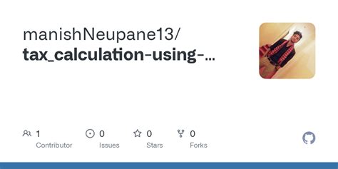 Github Manishneupane13taxcalculation Using Python