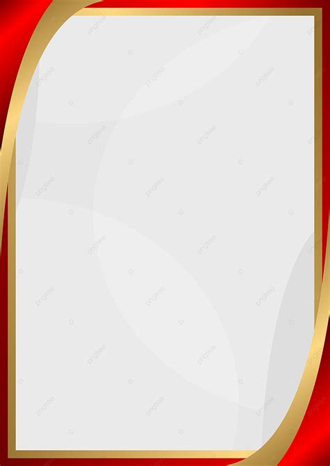 인증서 황금 빨간색 테두리 프레임 벡터 배경 배경 화면 및 일러스트 무료 다운로드 Pngtree