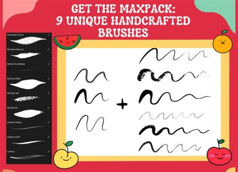 Lineart Portrait Procreate Brushes Graphicsbunker