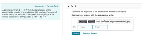 Solved Constants Periodic Table Part A A Particle Carrying Chegg
