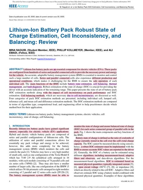 Lithium Ion Battery Pack Robust State Of Charge Es Download Free Pdf