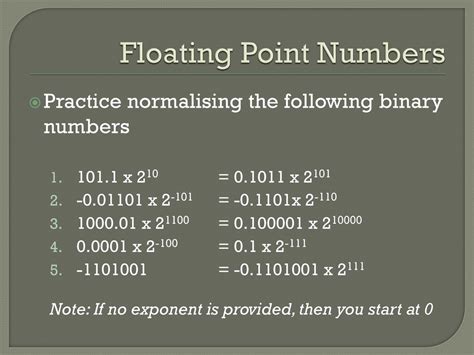 Floating Point Numbers Ppt Download