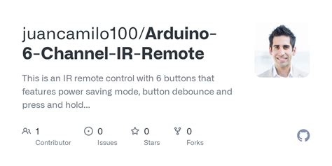 GitHub Juancamilo100 Arduino 6 Channel IR Remote This Is An IR Remote Control With 6 Buttons