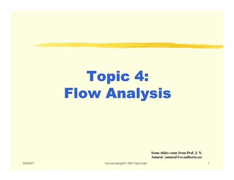 Pdf Topic 4 Flow Analysis Dokumentips
