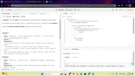 How I Solved Leetcode Problem 2114 Suraj Singh Posted On The Topic
