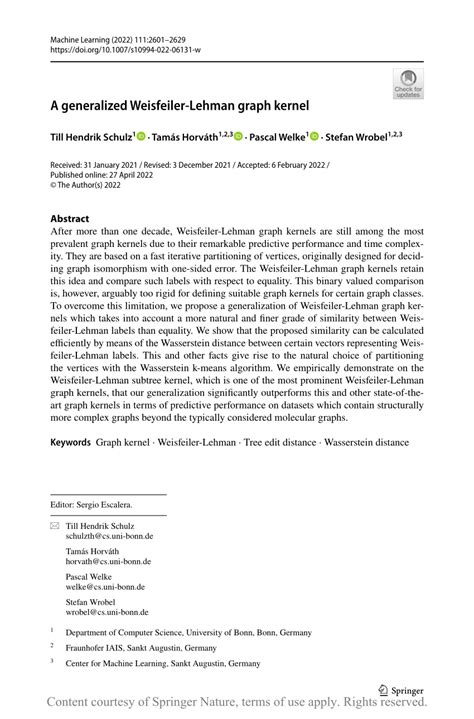 pdf a generalized weisfeiler lehman graph kernel